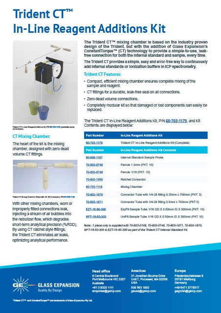 Online Cas I Pièces et consommables ICP Glass Expansion